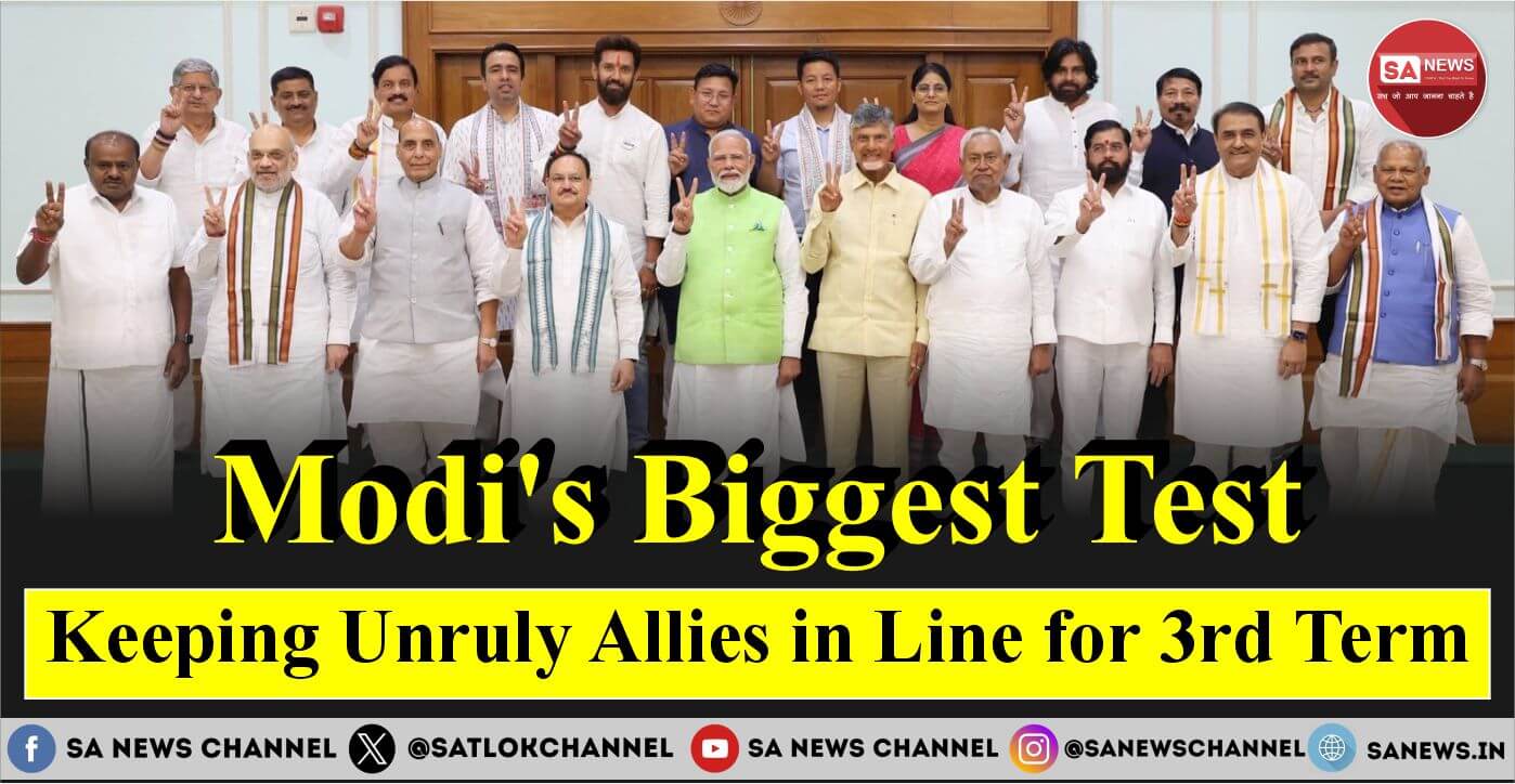 Modi's Coalition Conundrum After Poll Setback